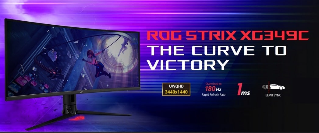 Asus ROG Strix XG349C with 34" IPS Panel, 180Hz Refresh Rate and ELMB ...