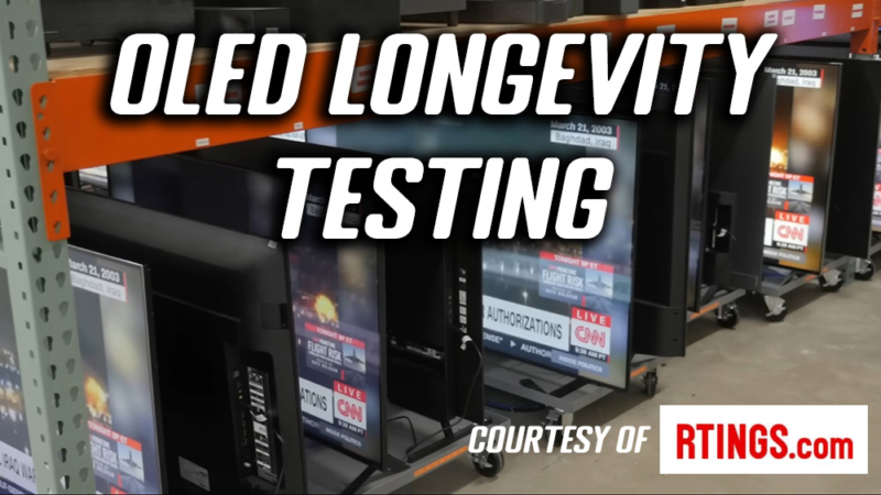 OLED and QD-OLED Image Retention and Burn-in Longevity Testing at ...
