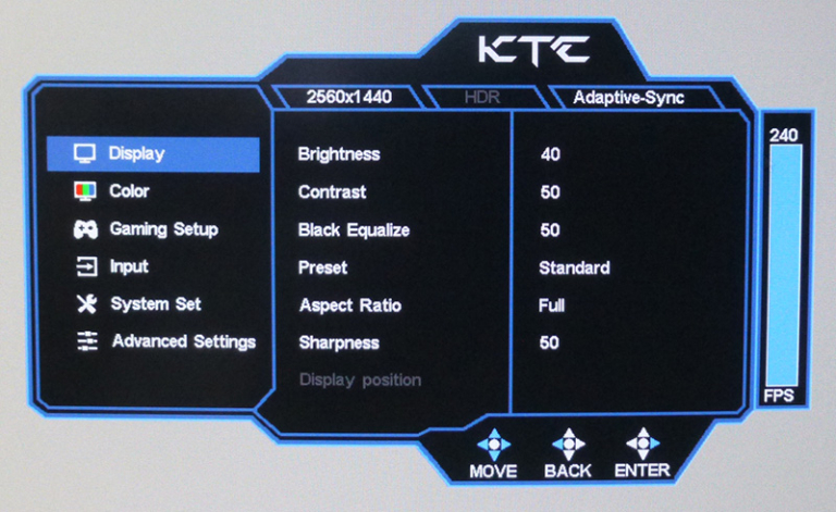 KTC G27P6 OLED Review - TFTCentral