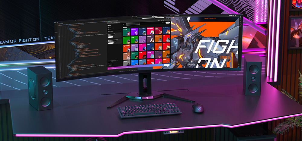 Gigabyte AORUS CO49DQ with 49" QD-OLED Panel and 144Hz Refresh Rate ...