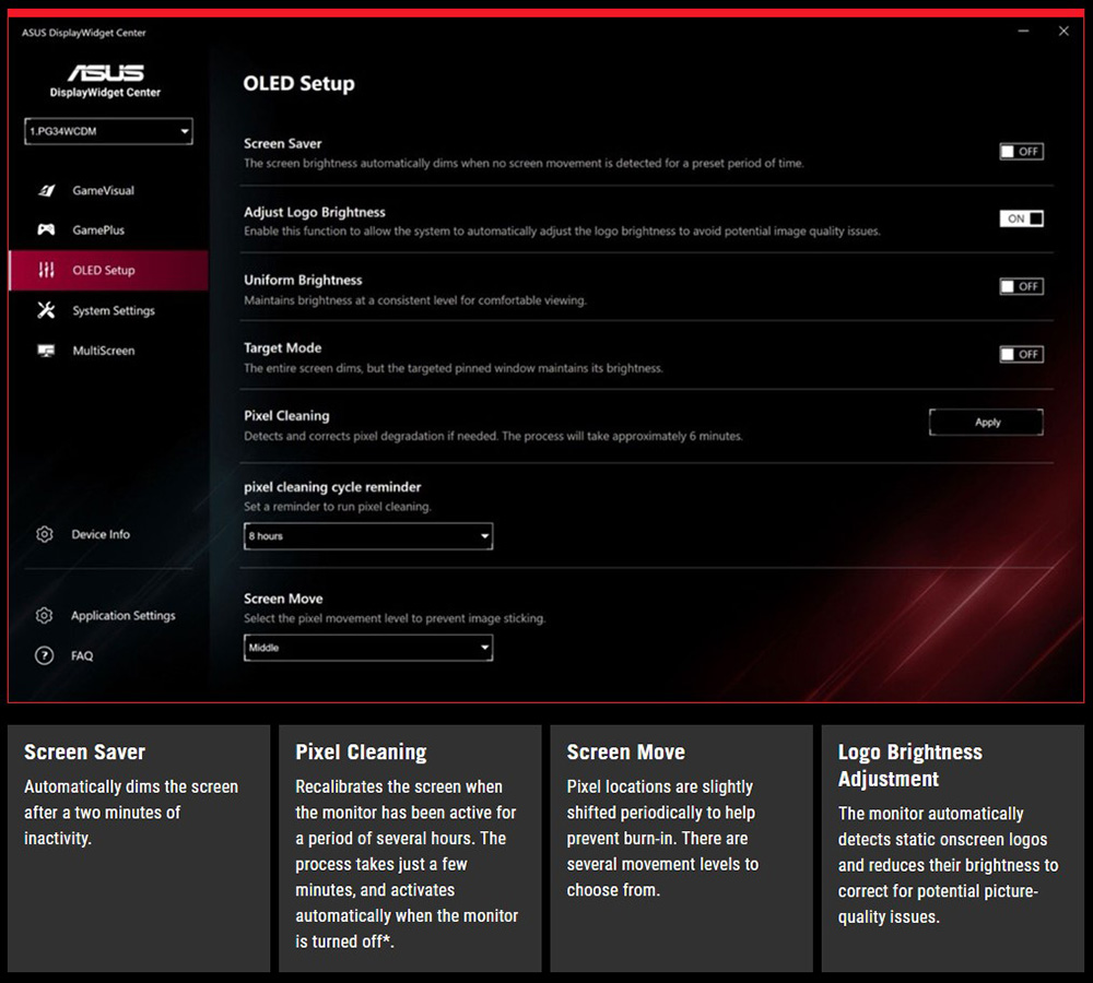 Asus ROG Swift PG34WCDM Review - TFTCentral