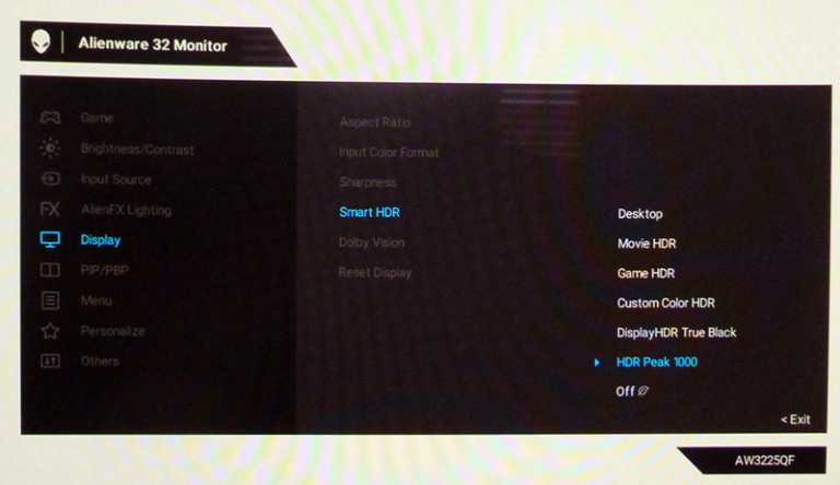 Dell Alienware AW3225QF Review - TFTCentral