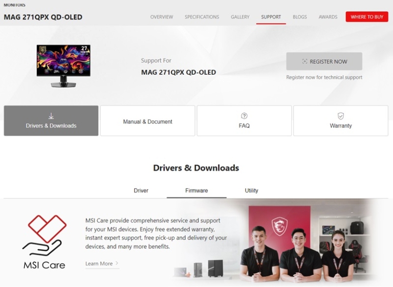 MSI Bring Firmware Update Support to the MAG-series 27" and 32" QD-OLED ...