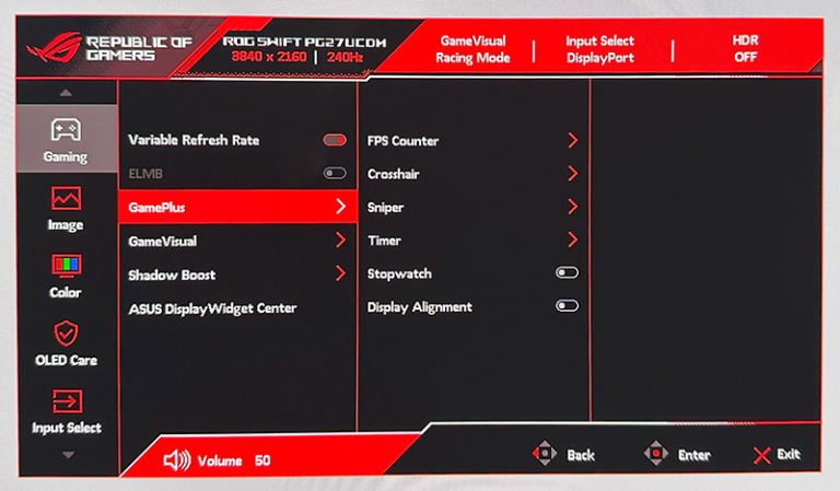 Asus ROG Swift PG27UCDM Review - TFTCentral
