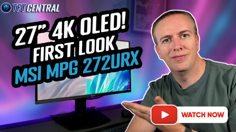MSI Announce MPG 272URX QD-OLED with a 27" 4K 240Hz Panel and ...