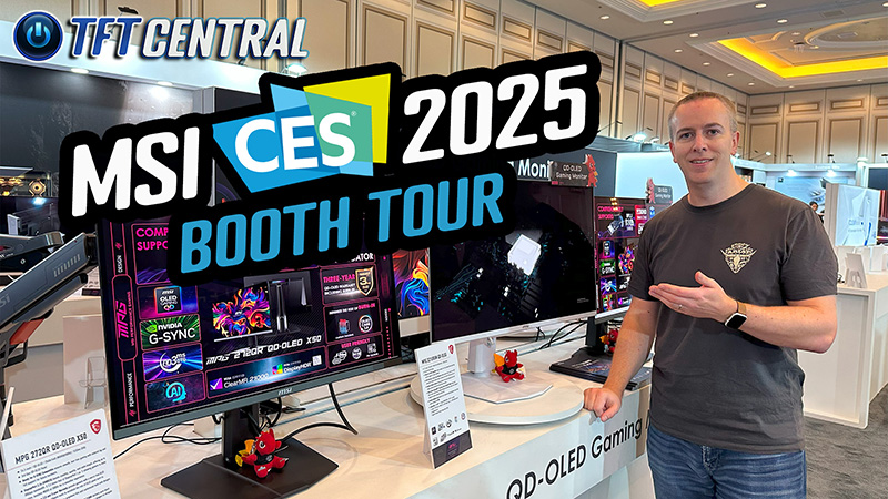 MSI CES 2025 Booth Tour Video - TFTCentral