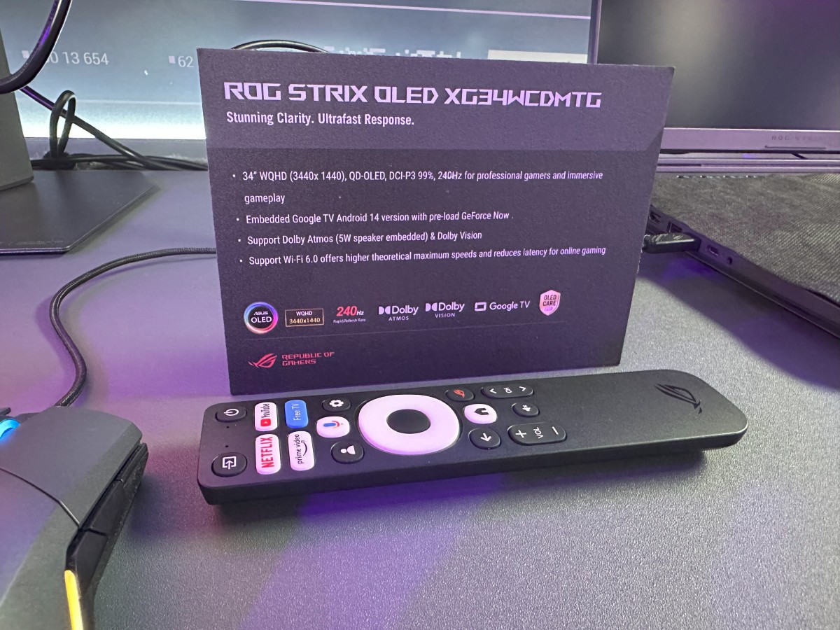 Asus Unveil a New 34" QD-OLED Monitor with Google Smart TV at Computex 2025 - TFTCentral